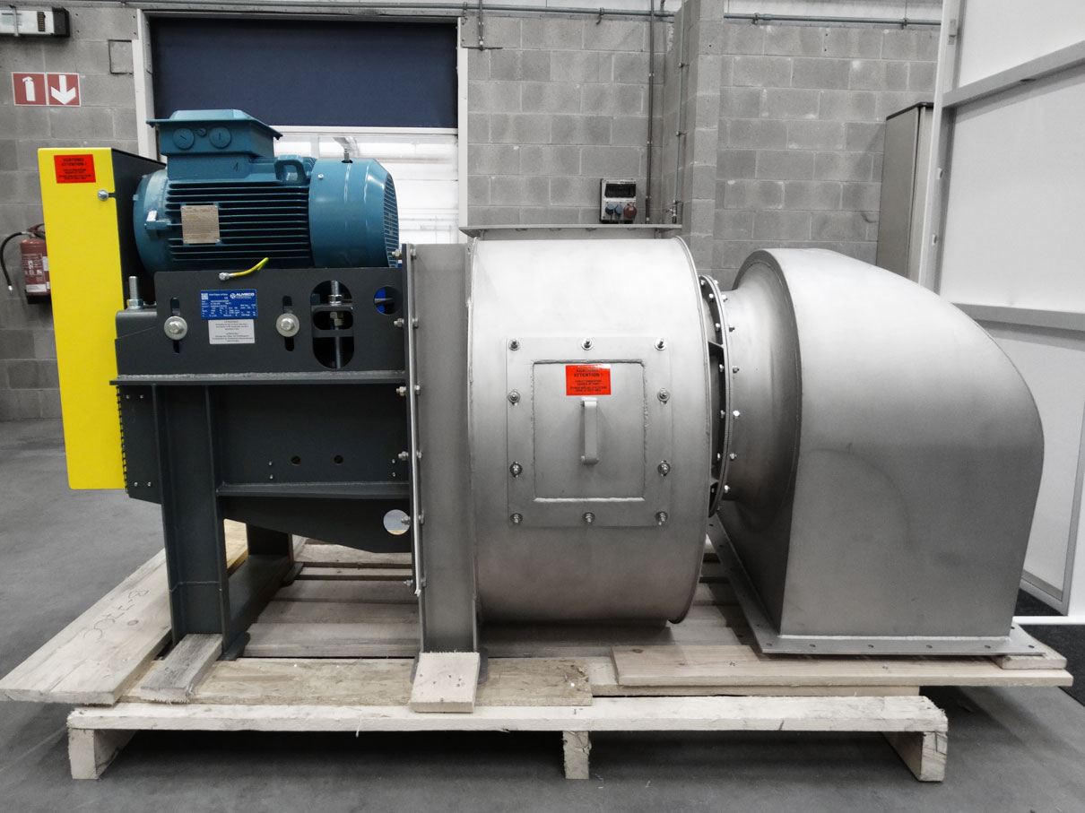 Duplex centrifugal fan for high temperatures | Almeco